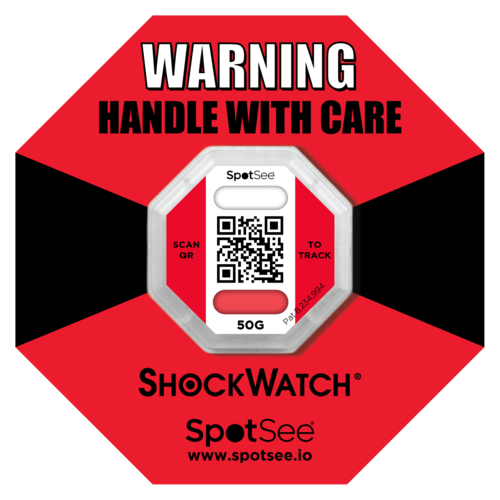 SpotSee | ShockWatch2 QR Indicator - 50G (Red)