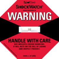 SpotSee | ShockWatch® 2 Indicator & Ring Label - 50G (Red)