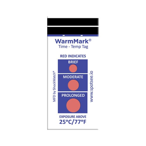 Spotsee Warmmark Ascending Time Temperature Indicator 25c 77f 8 Hours