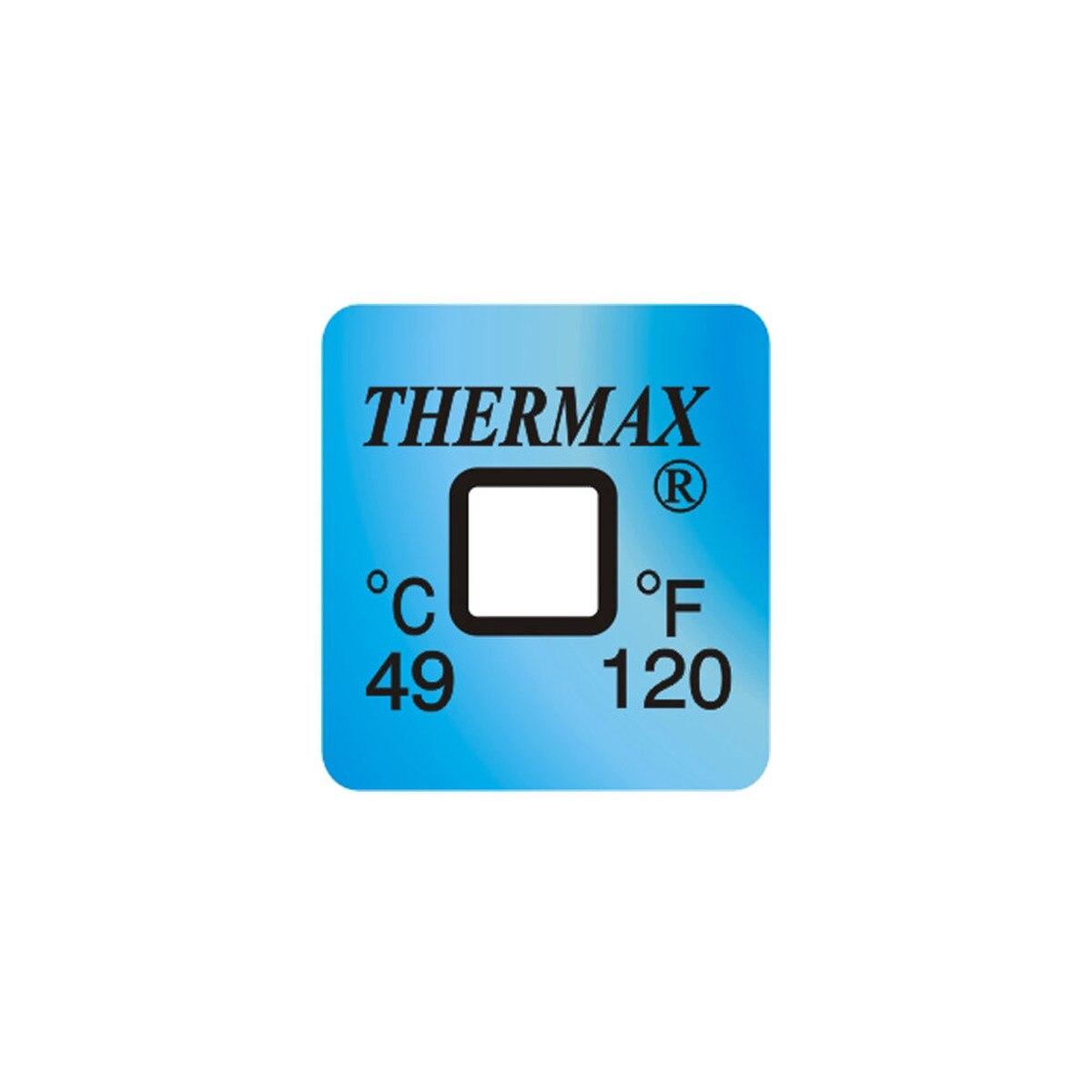 SpotSee | THERMAX SINGLE LEVEL IRREVERSIBLE LABELS 49C (50/PACK)