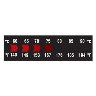 SpotSee | DIGITEMP EZ HORIZONTAL SINGLE COLOR REVERSIBLE THERMOMETER ...